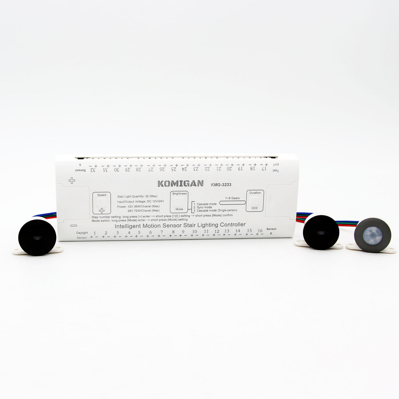 Home KOMIGAN Intelligent Motion Sensor LED Stair Lighting Controller ...